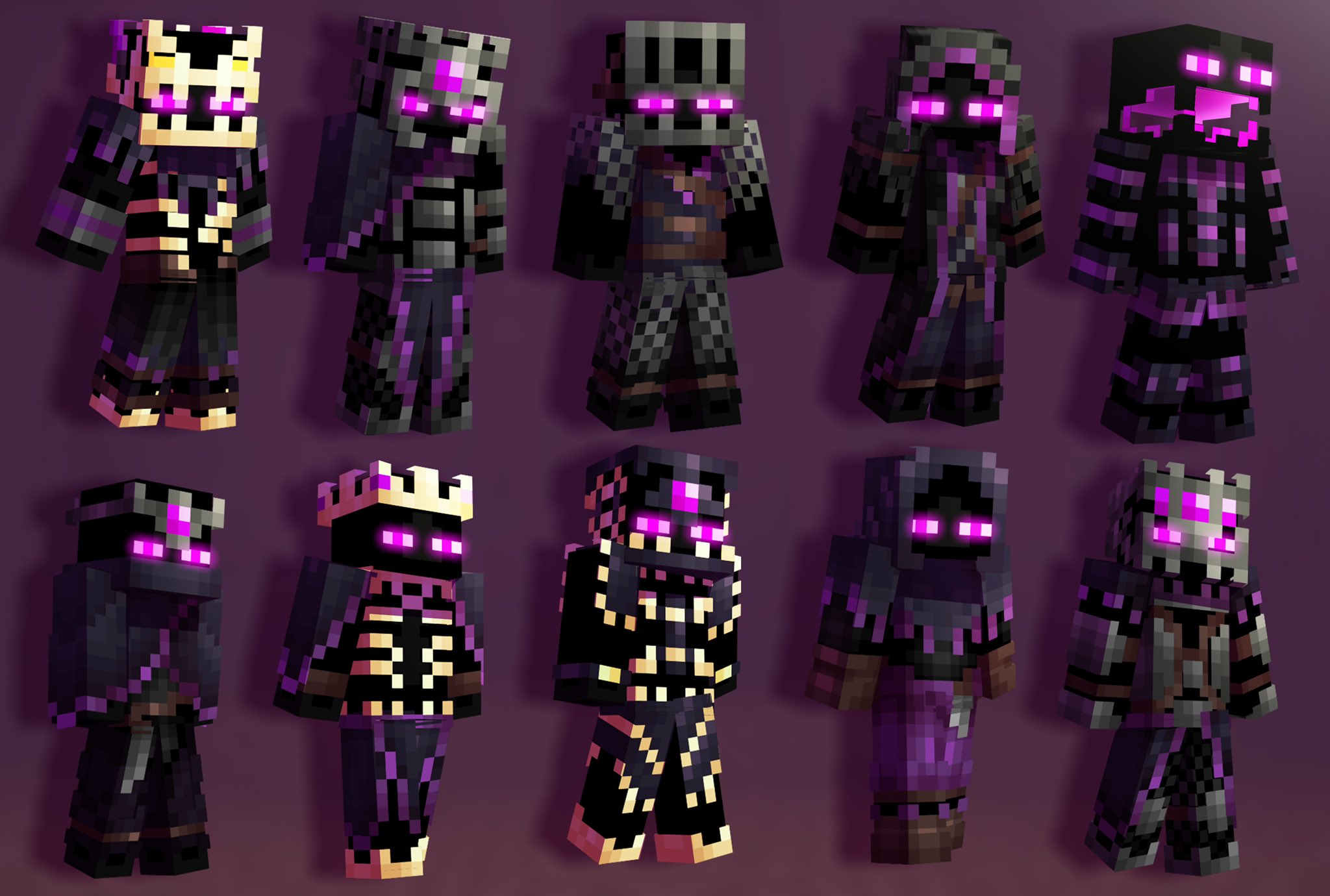 Enderman Minecraft Skin Download And Play Enderman Skins Mob Skin