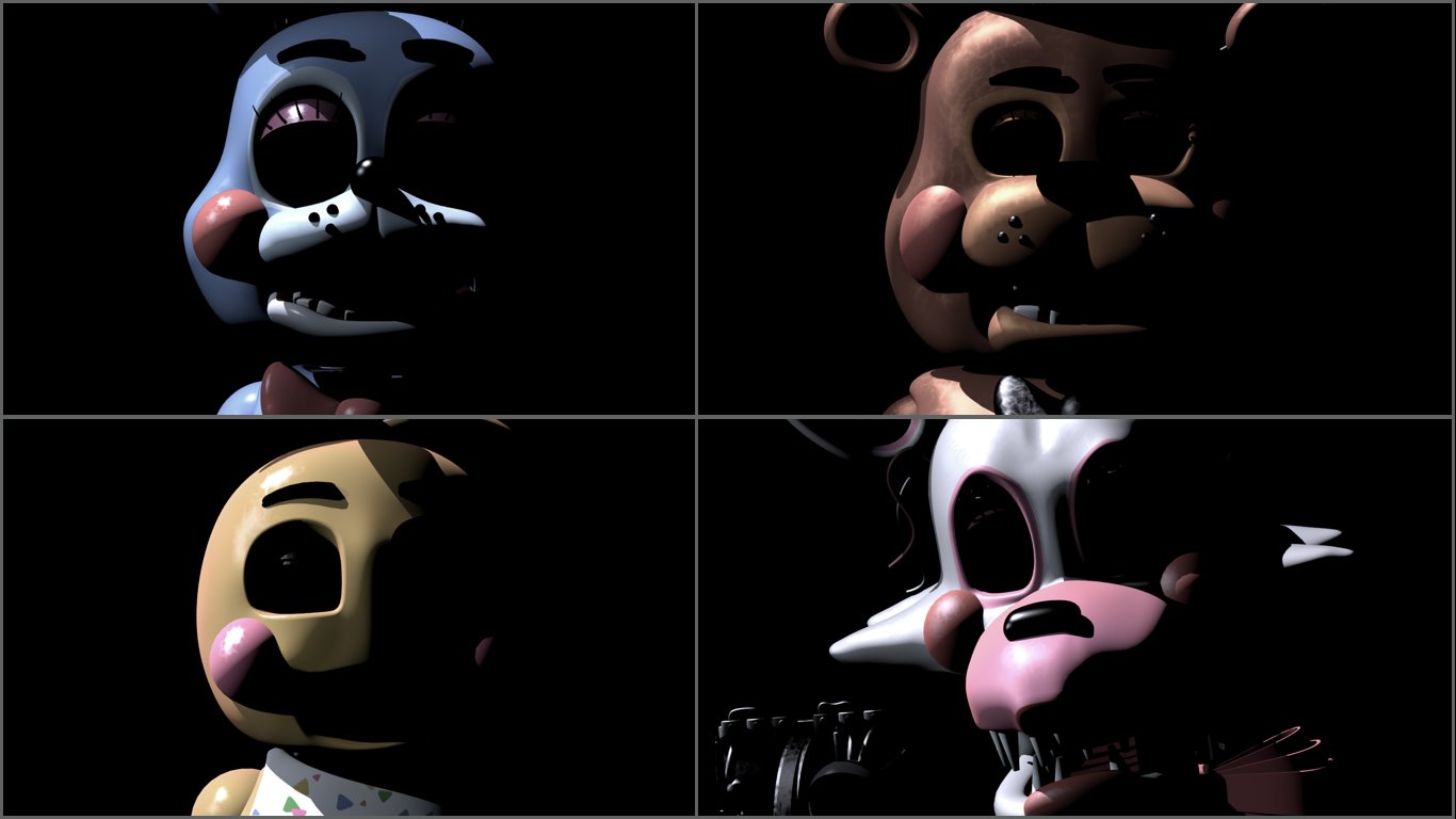 Fnaf 2 All Animatronics Attack