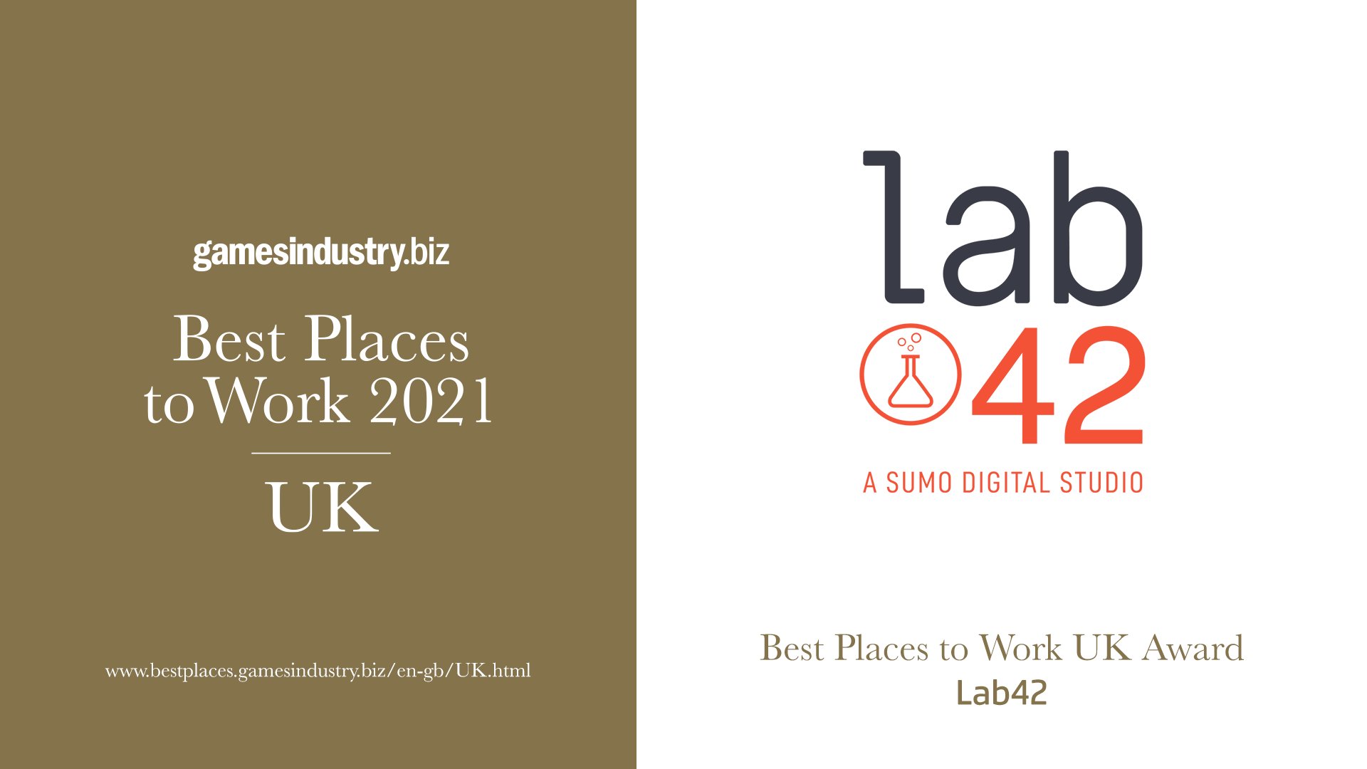 Lab42 Games on Twitter: "🏆 We’re a @GIBiz Best Places to Work winner for the 2nd year running! 🏆 ...