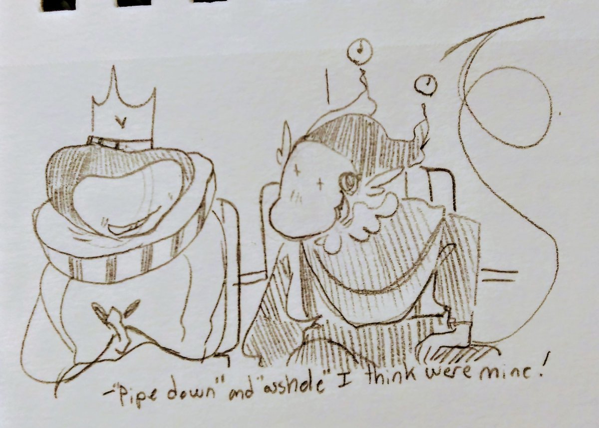 「drew a lot of chara hanging out with jevil(/gaster) 」futch zero with ...