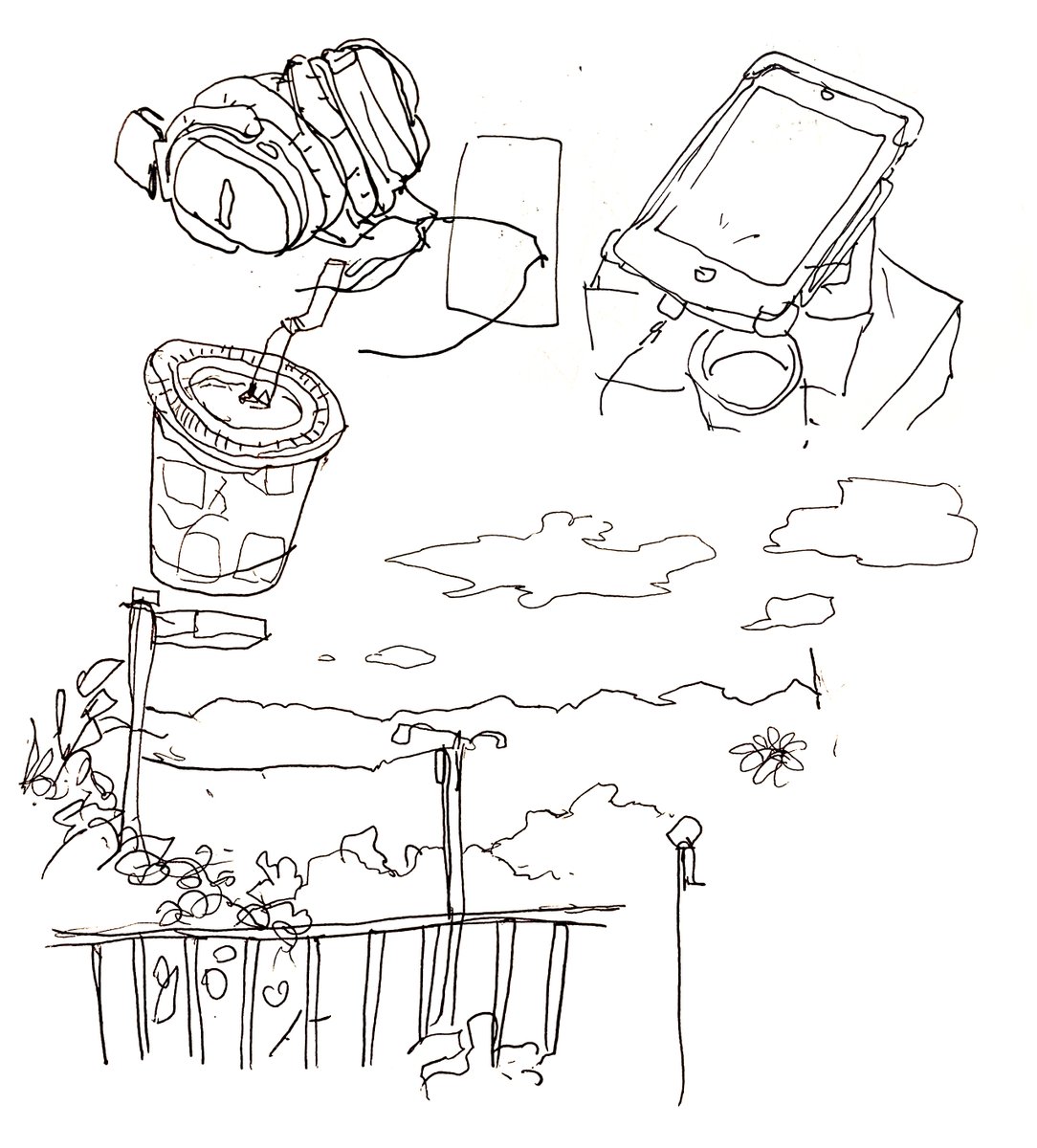 「trying to do more bad observational drawing 」cj 🔜 flamecon i99の漫画