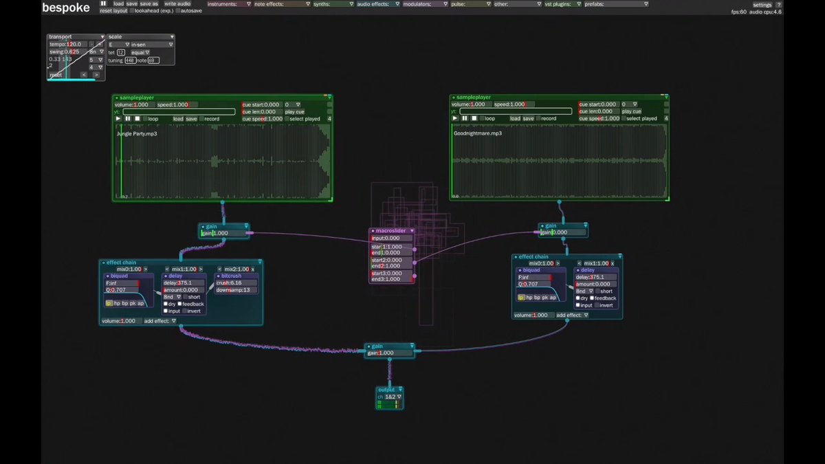 GitHub on Twitter: "Wow! Feast your eyes and ears on Bespoke - a free modular synth environment ...