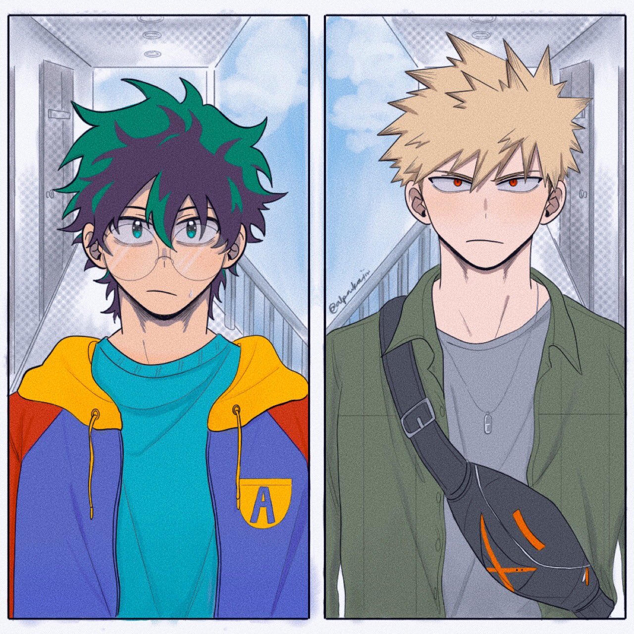 addie: COMMISSION OPEN ˖°. on Twitter: "Bkdk college au, made this cuz I just want to draw Deku ...