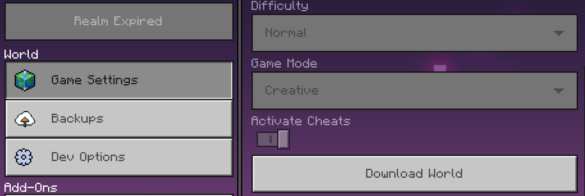 Coming soon: Realms will be able to download worlds even after they ...