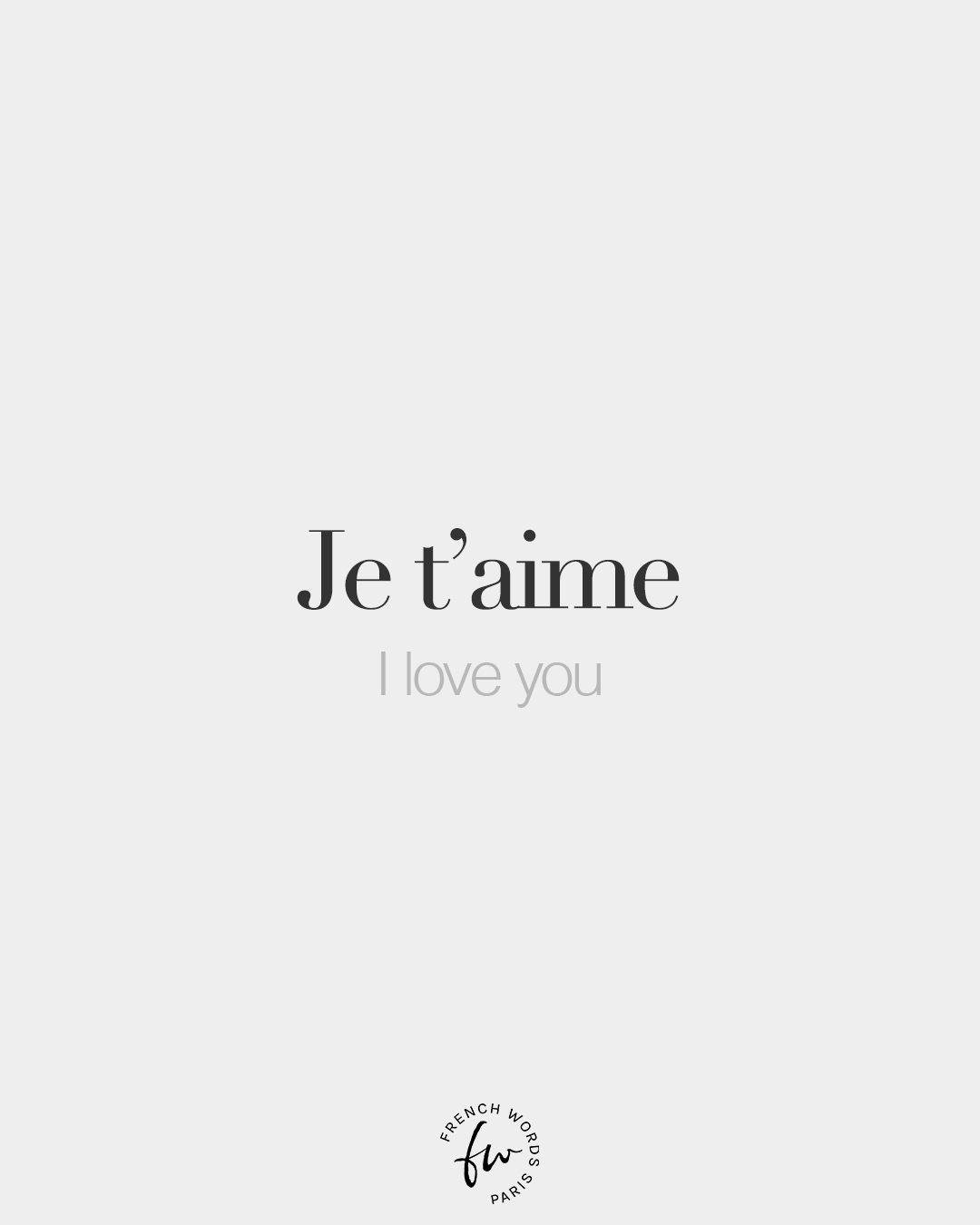 French Words on X Je t aime I love you t m https t 8GPKsUdK3g X