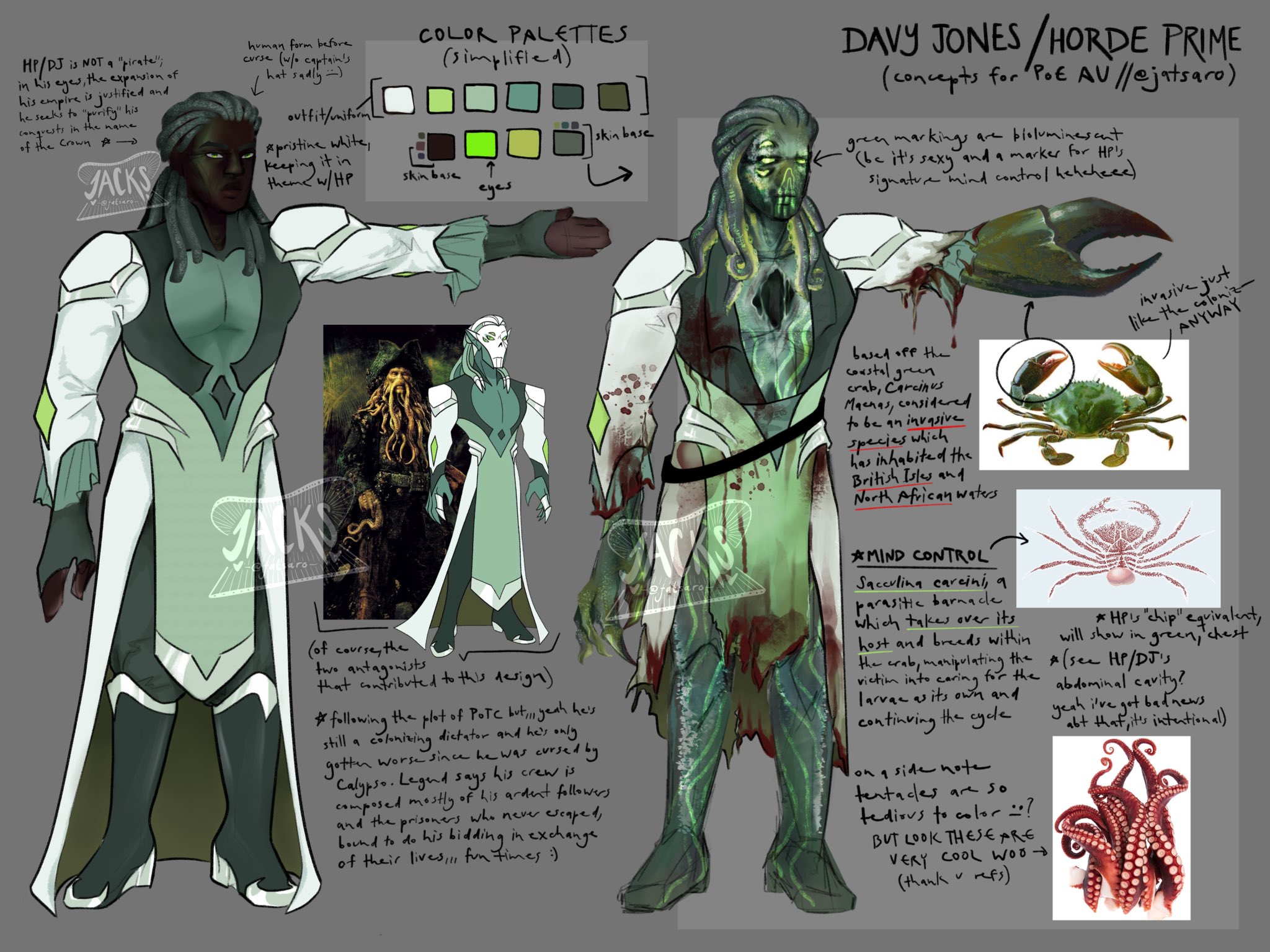 Davy Jones Crew Concept Art