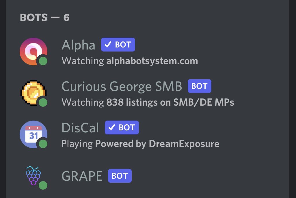 statik on Twitter: "the Curious George SMB bot on the @MonkeDAO discord now includes sales and ...