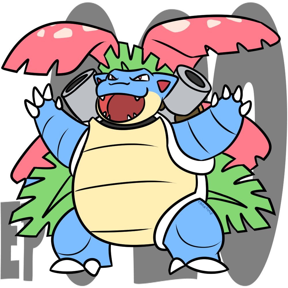 Blastoise Charizard Venusaur Fusion