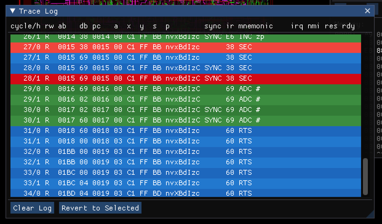 Andre Weissflog on Twitter: "Fixing this fairly hacky and hardwired trace-log window so it works ...