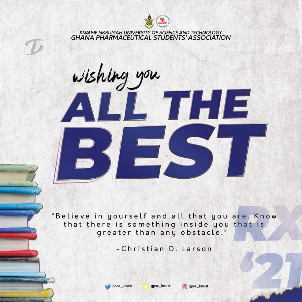 GPSA KNUST on Twitter: "ALL THE BEST Rx '21 !! You've got this 💪🏽…