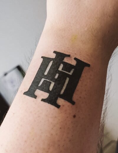 Letter H Tattoo