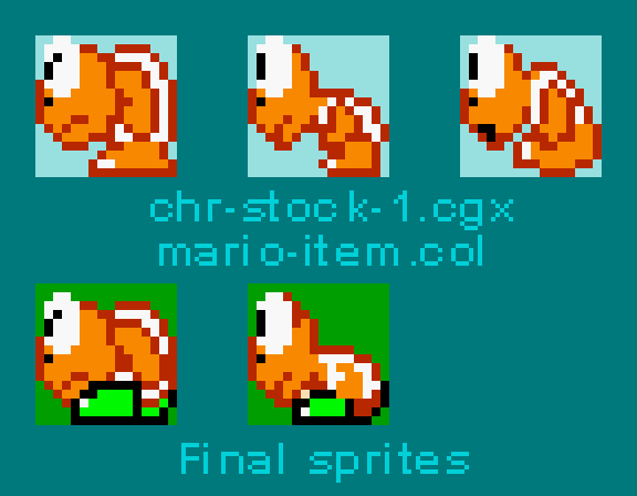 8 Bit Koopa Shell Sprite