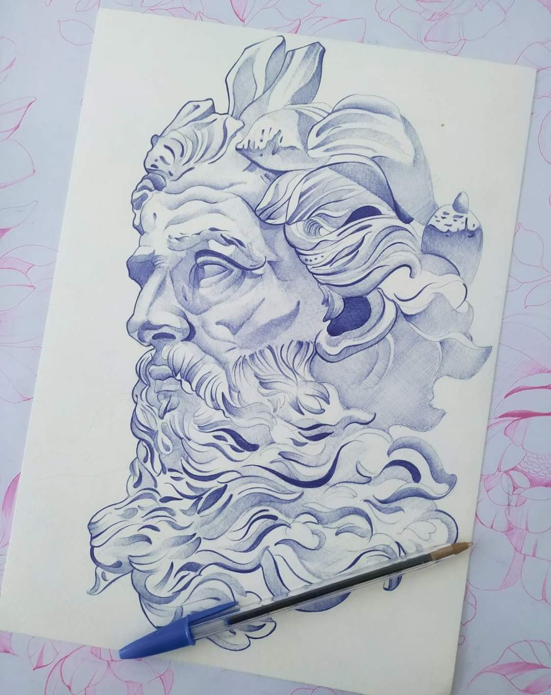 Watercolor Neptune Tattoos Planet Neptune Tattoo — SOFTBOY