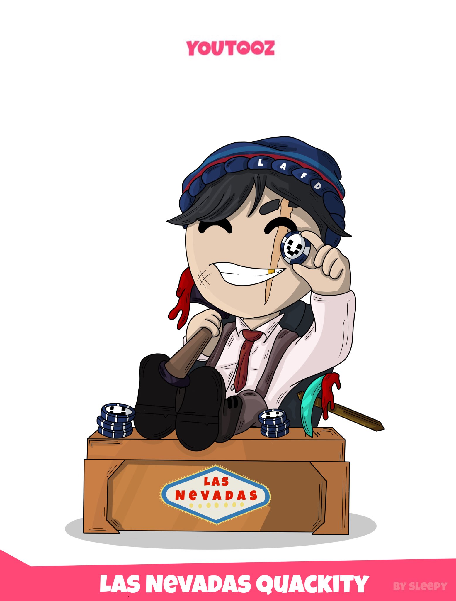 Youtoonz Quackity A White And Young Man Talking To Rubber Duck Emoji