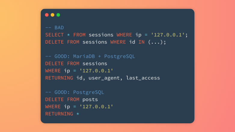 Tobias_Petry.sql on Twitter: "⚡️ Database Tip I see so many scripts loading many rows into ...