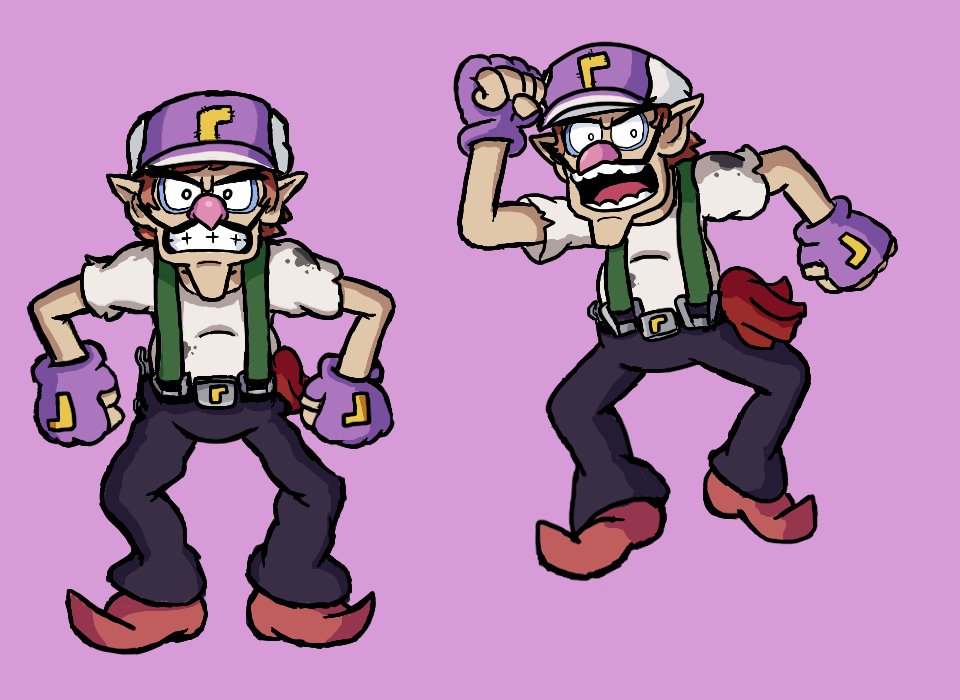 Warioware Waluigi
