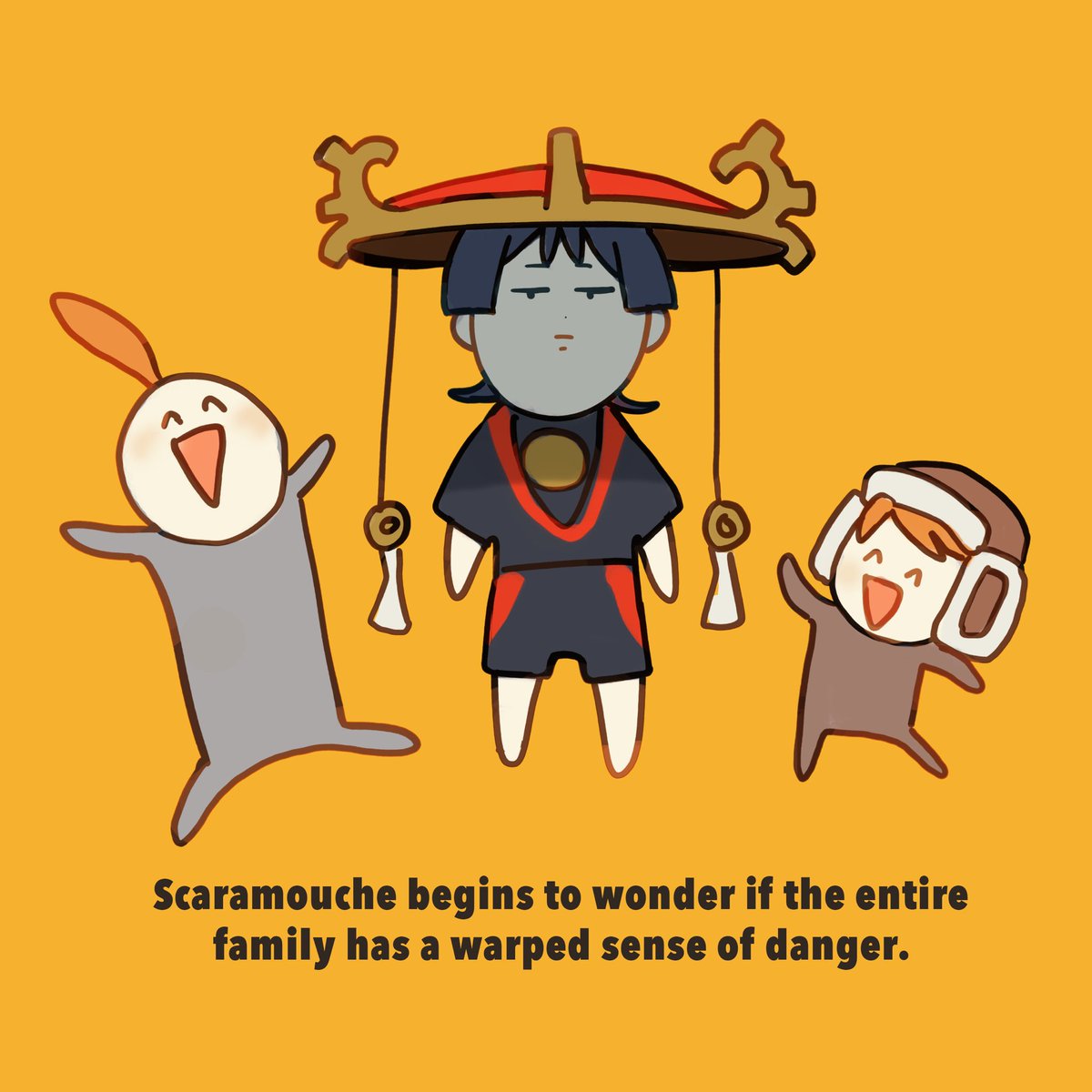 「they're immune to his evil aura #chiscar」|fenkko 🎶のイラスト