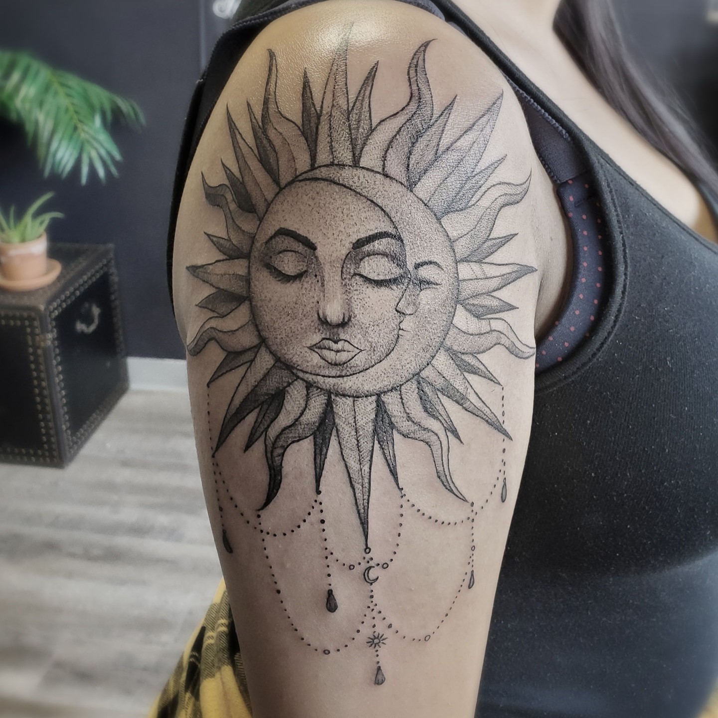 Half Moon Tattoo Shoulder