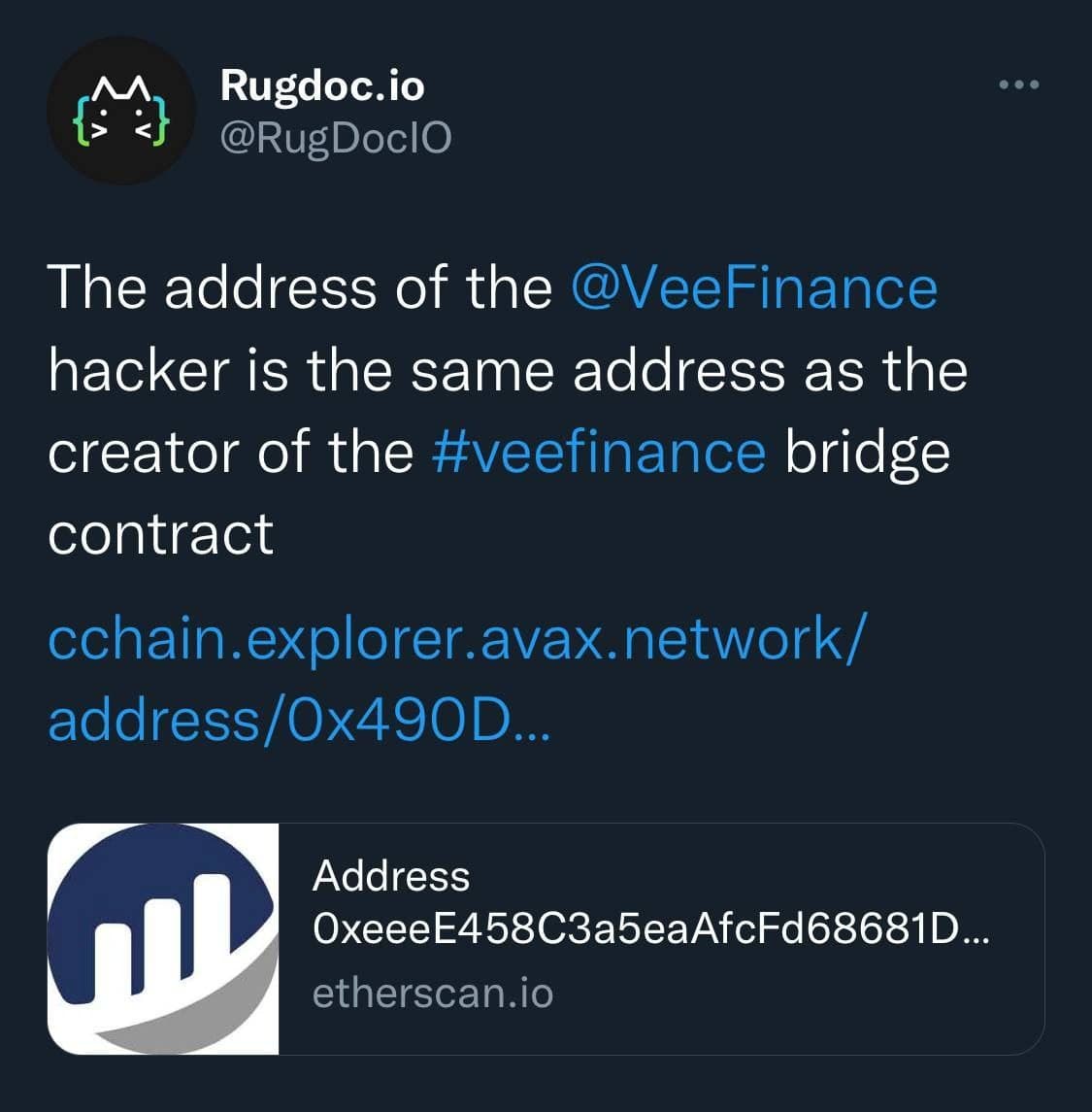 zlank.hft.L2.lens.eth 🛸 (📦,💫) (💙,🧡) (🌸, 🌿) on Twitter: "@VeeFinance wE aRe InvEstiGaTing tHe ...
