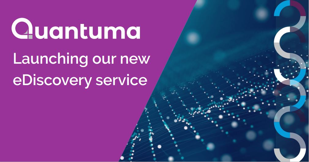 Quantuma on Twitter: "Pleased to announce the launch of our new eDiscovery service to meet ...