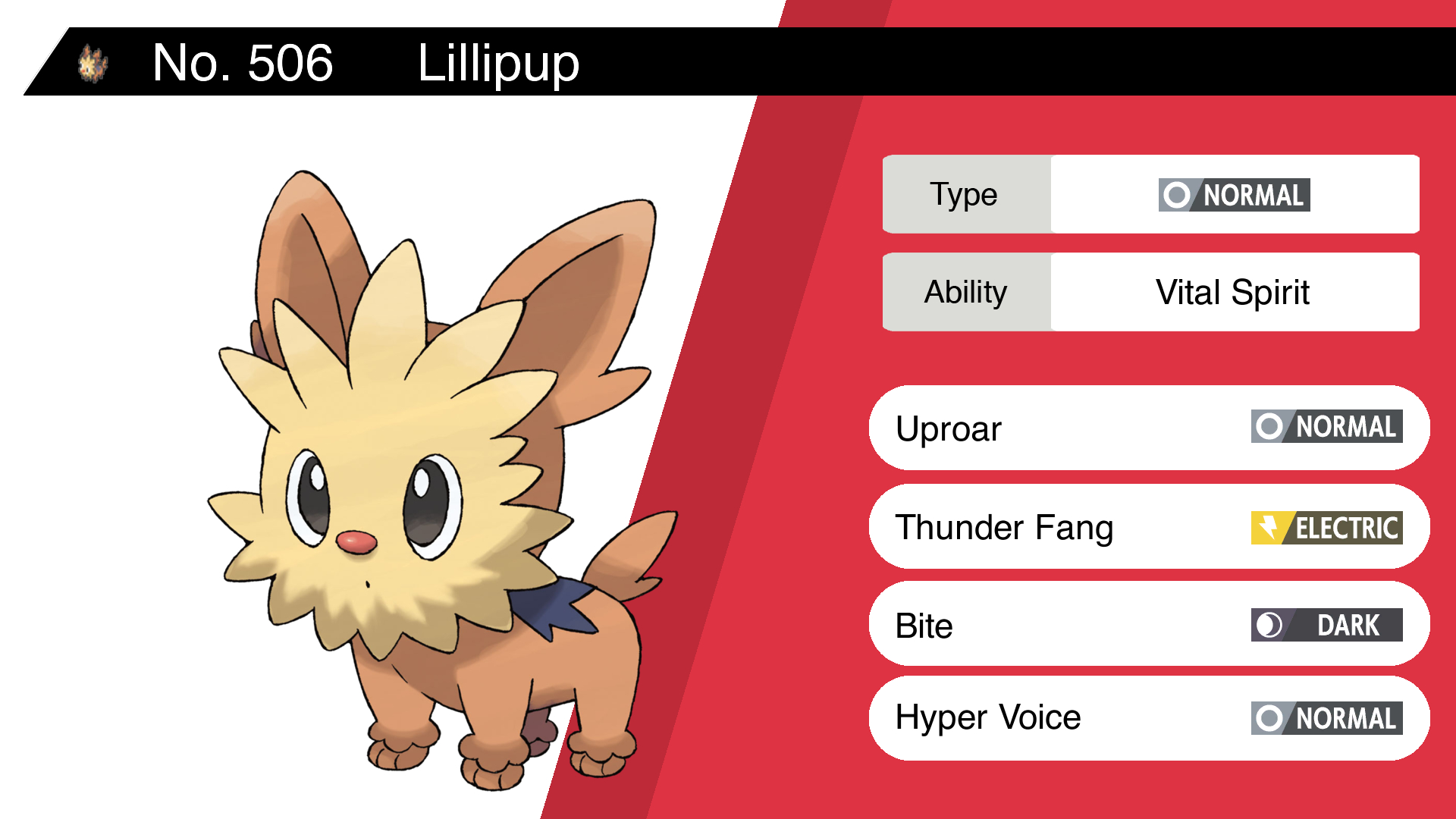 Lillipup Evolution Chart