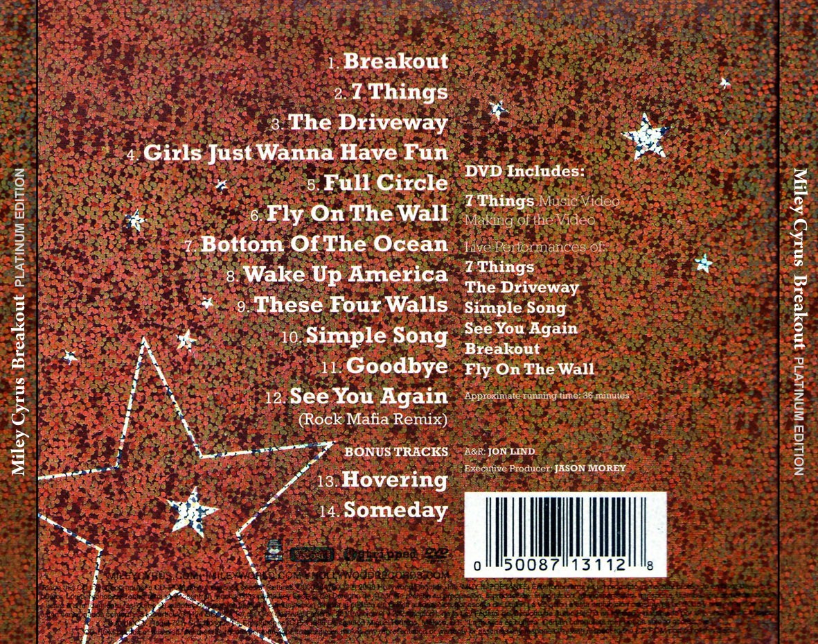 Miley Cyrus Breakout Platinum Edition