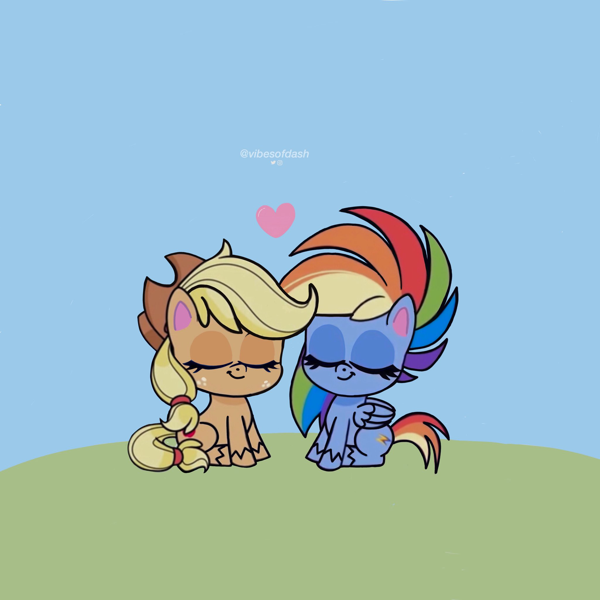 Applejack And Rainbow Dash Love