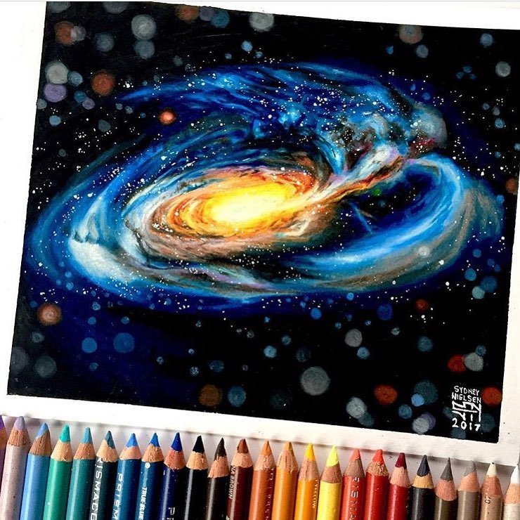 Milky Way Galaxy Drawing Pencil