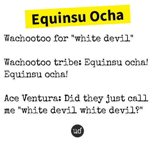 Ace Ventura White Devil Quotes