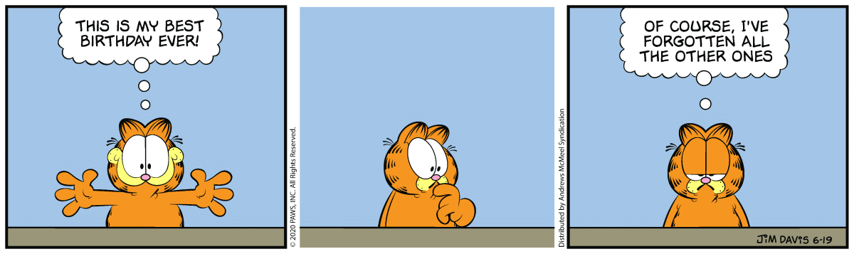 Garfield Comics Birthday