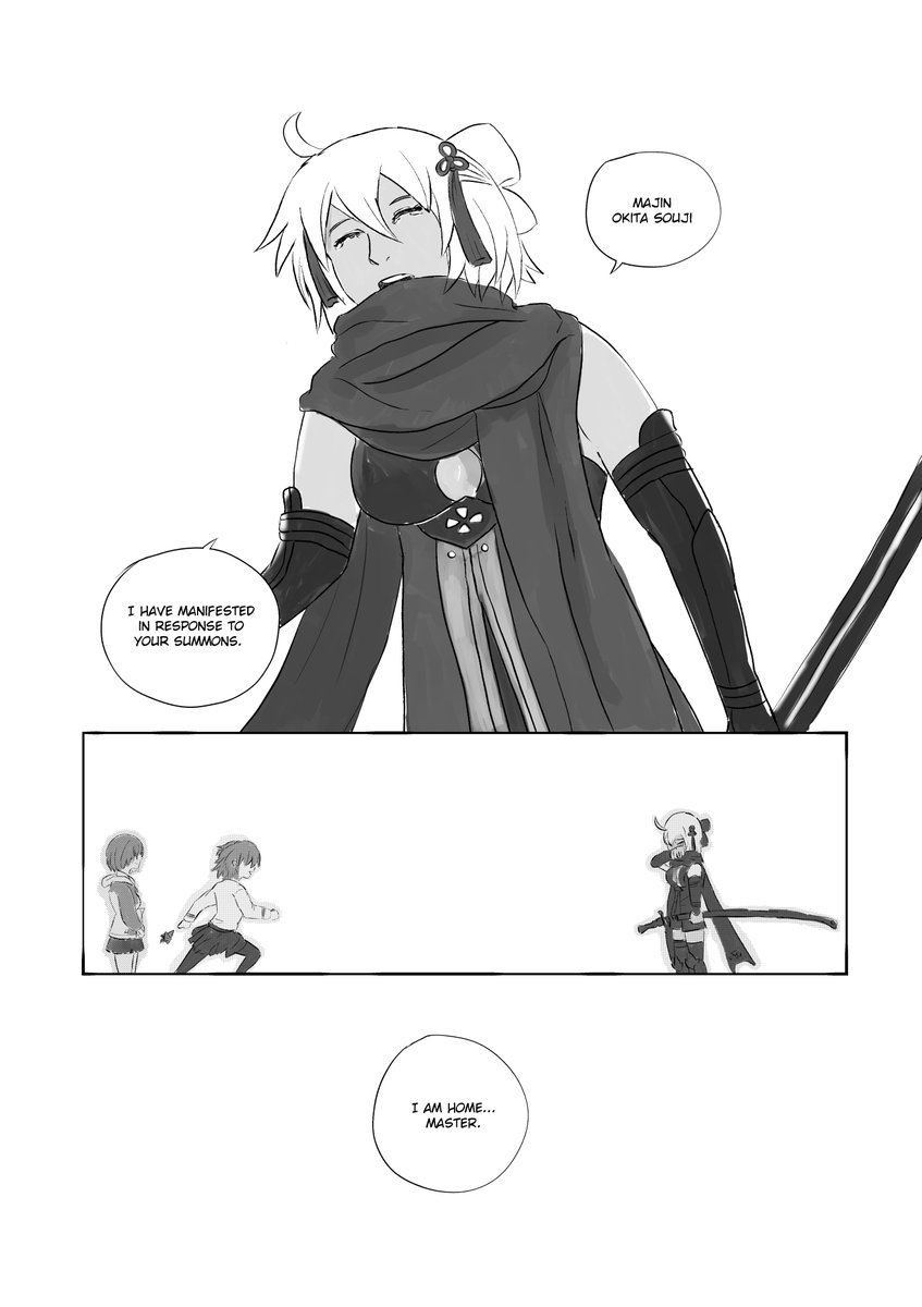 「Little Okitan wants to help master #FGO 」Takuの漫画