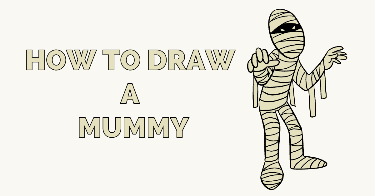 Easy Mummy Drawing