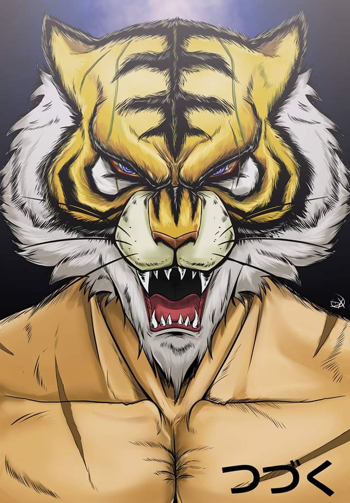 Tiger Man Drawing