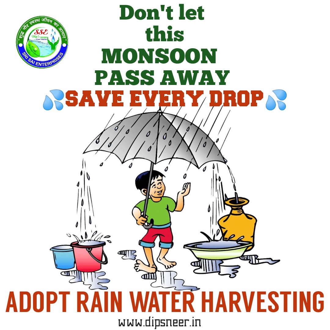 Rain Water Harvesting Poster For Kids