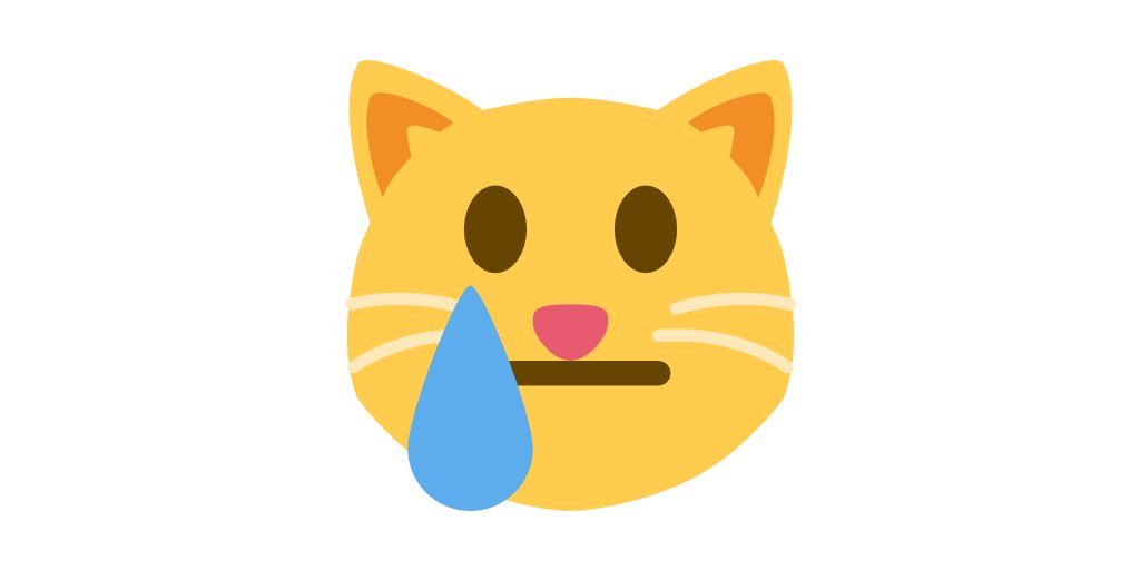 Sad Cat Face Emoticon