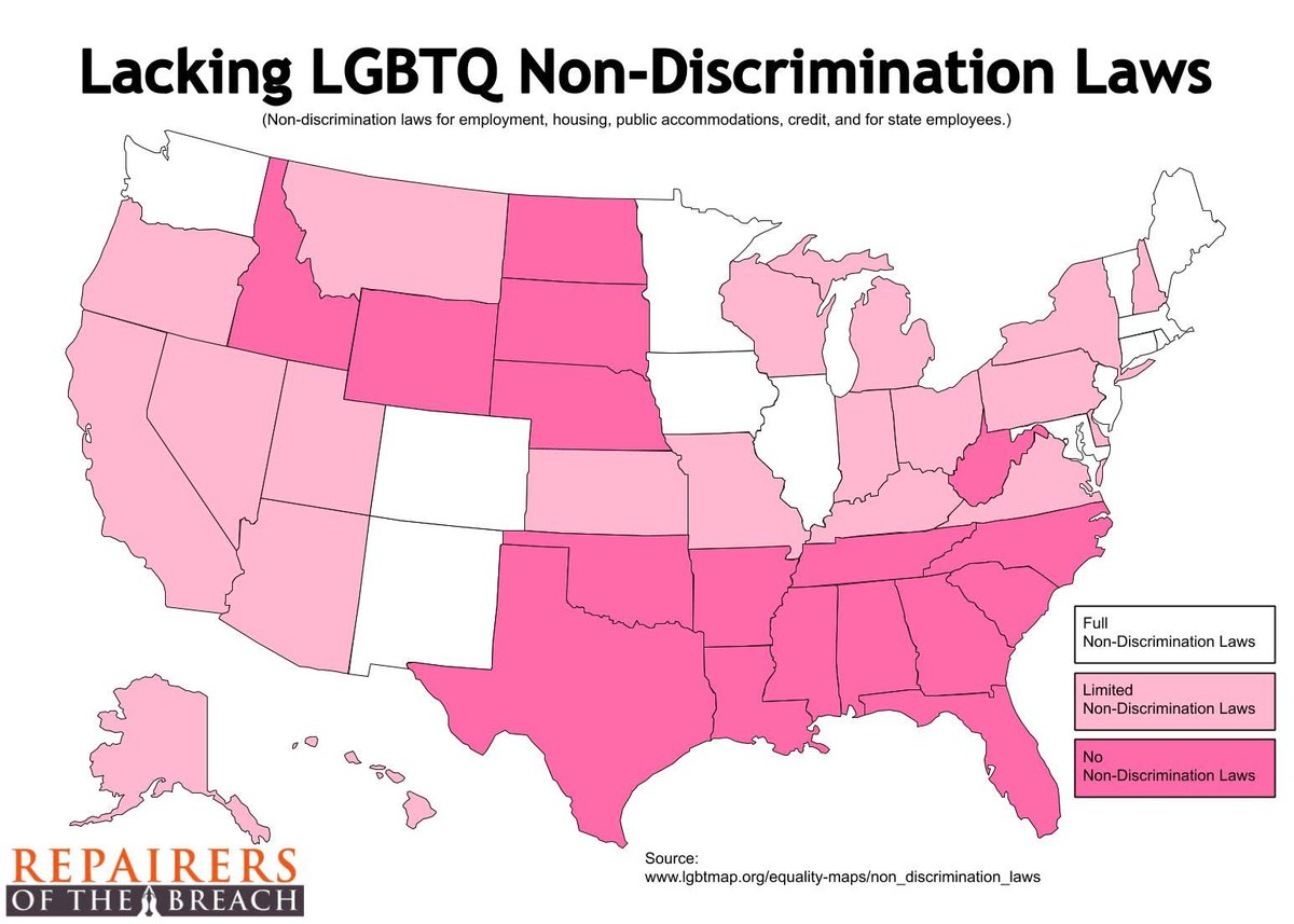 which looks very similar to a map of states lacking LGBTQ non ...