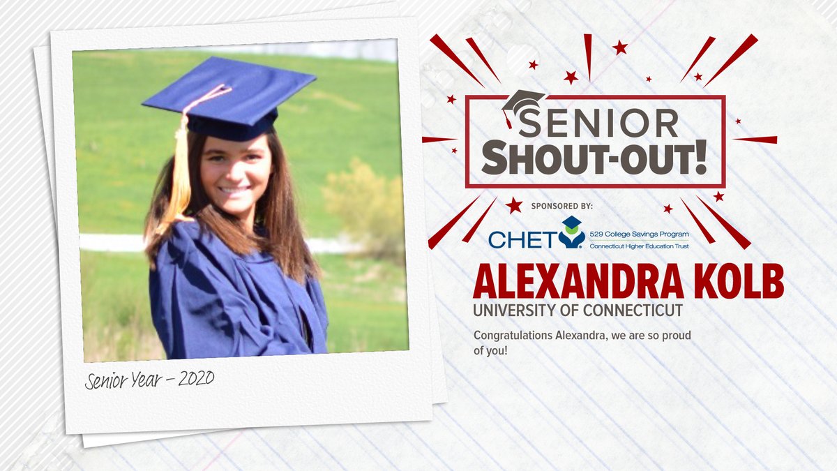 A Senior Shoutout and congratulations to Alexandra Kolb on graduating ...