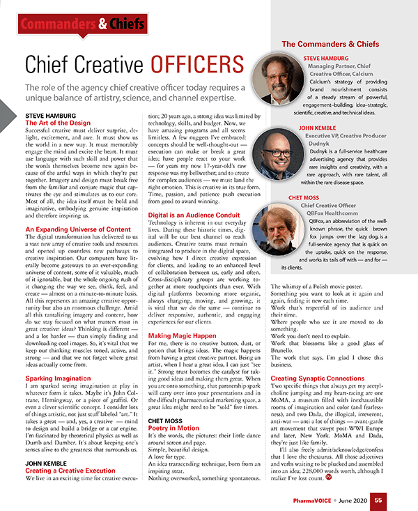 The role of the agency chief creative officer today requires a unique ...