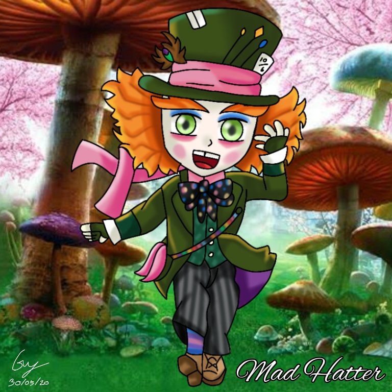 Johnny Depp Mad Hatter Full Body Drawing