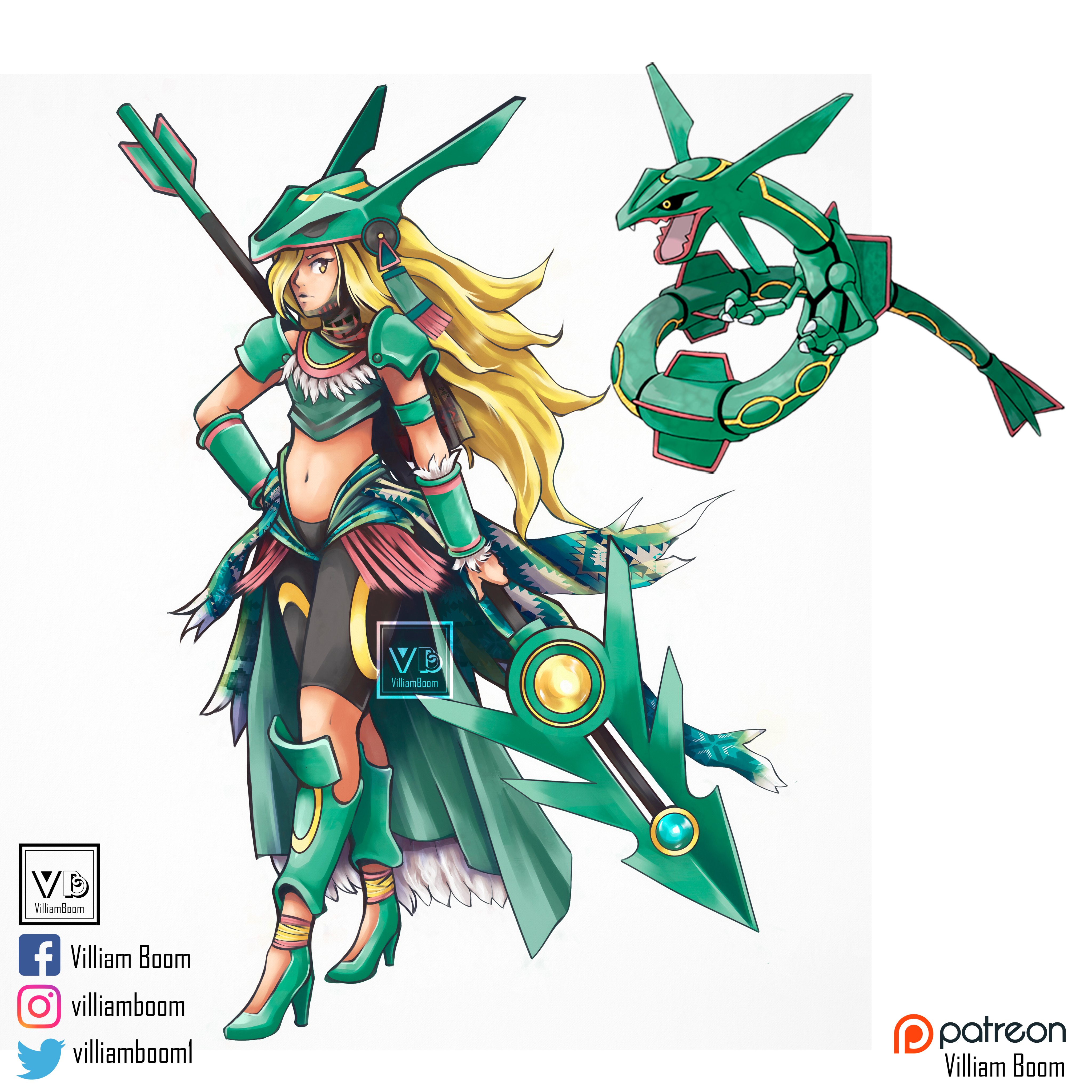 Rayquaza Humano ♡ — 🍀