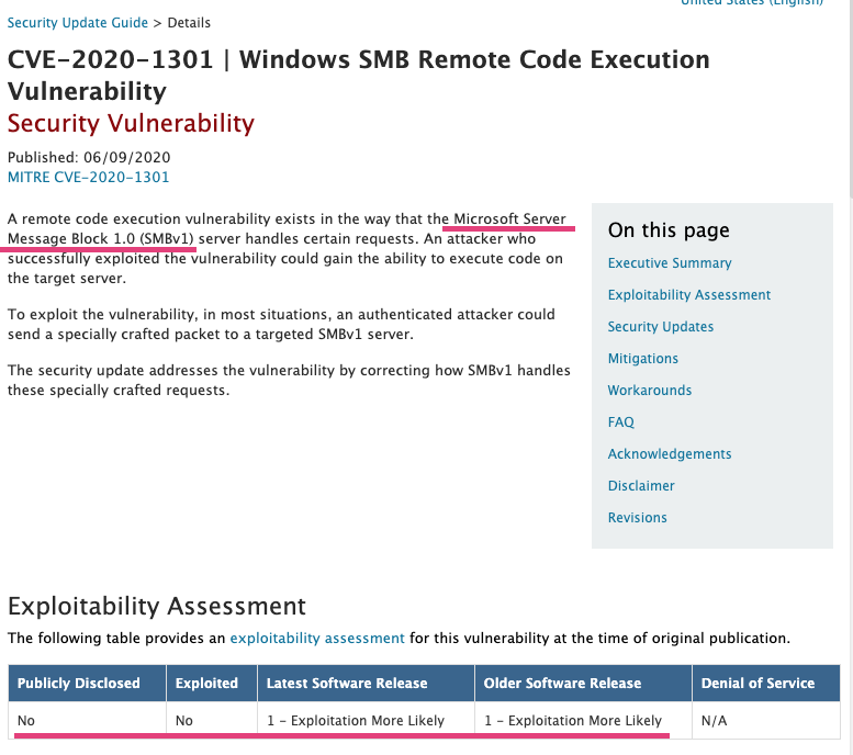 Florian Roth ⚡ on Twitter: "CVE-2020-1301 | Windows SMB Remote Code Execution Vulnerability ...