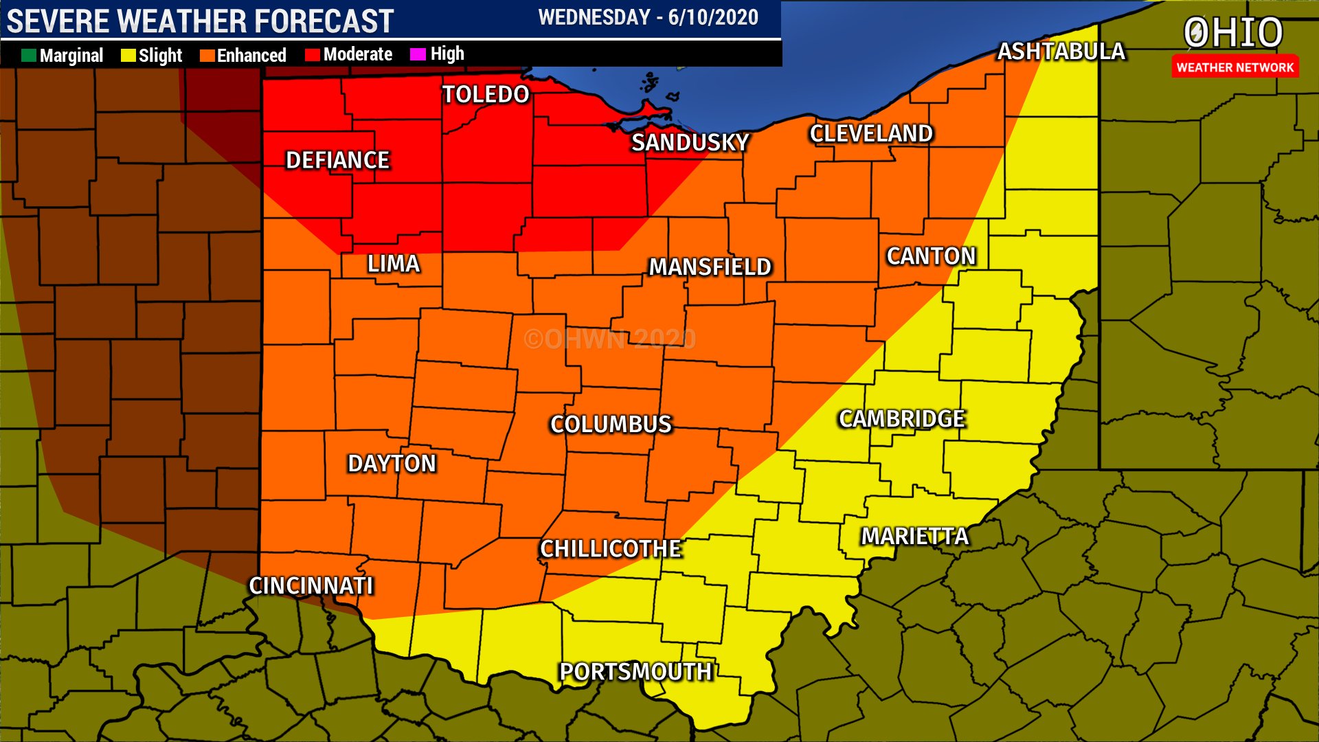 Ohio Weather Map Northeast Ohio Weather Forecast: Rain And Rumbles,