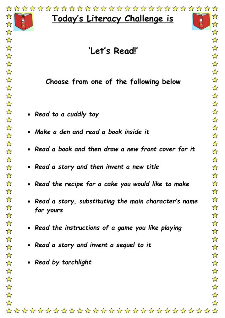 NLCLearningHub on Twitter: "🌟Today’s Literacy Challenge🌟…