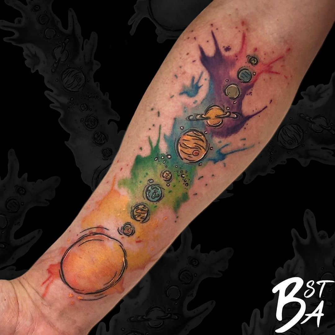 Solar System Tattoos Art