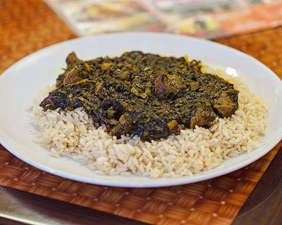 Cassava Leaves And Rice