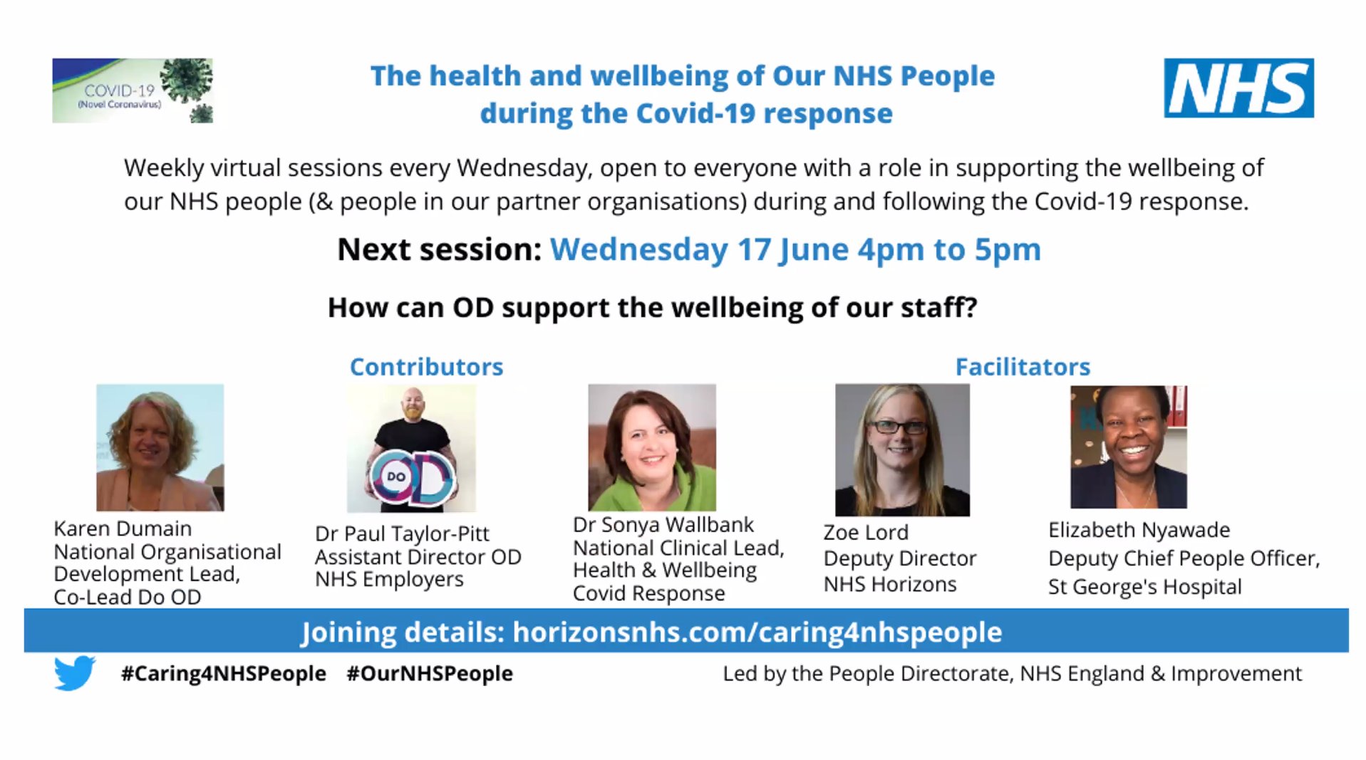 NHS Horizons on Twitter: "A huge thank you to all our speakers and participants. Next week's ...