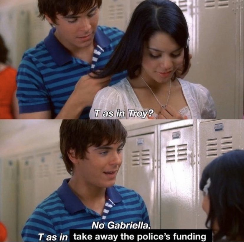 Troy High School Musical T Is For Meme