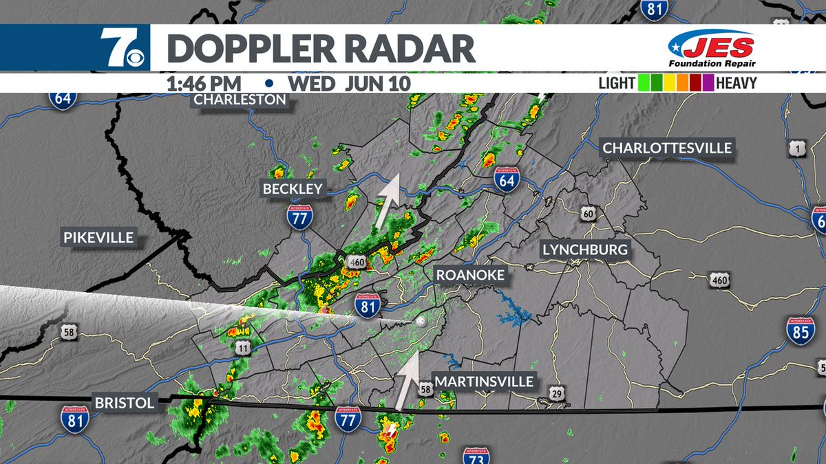 1:45 PM RADAR: Scattered storms have developed mostly along and west of ...