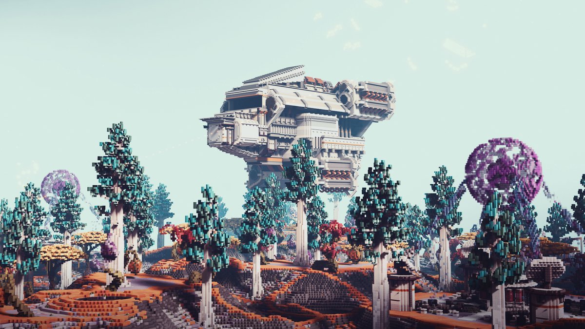 Minecraft Alien Trees Alien Abduction By Logdotzip (Minecraft