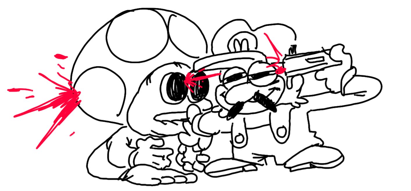 Toad And Yoshi Kissing